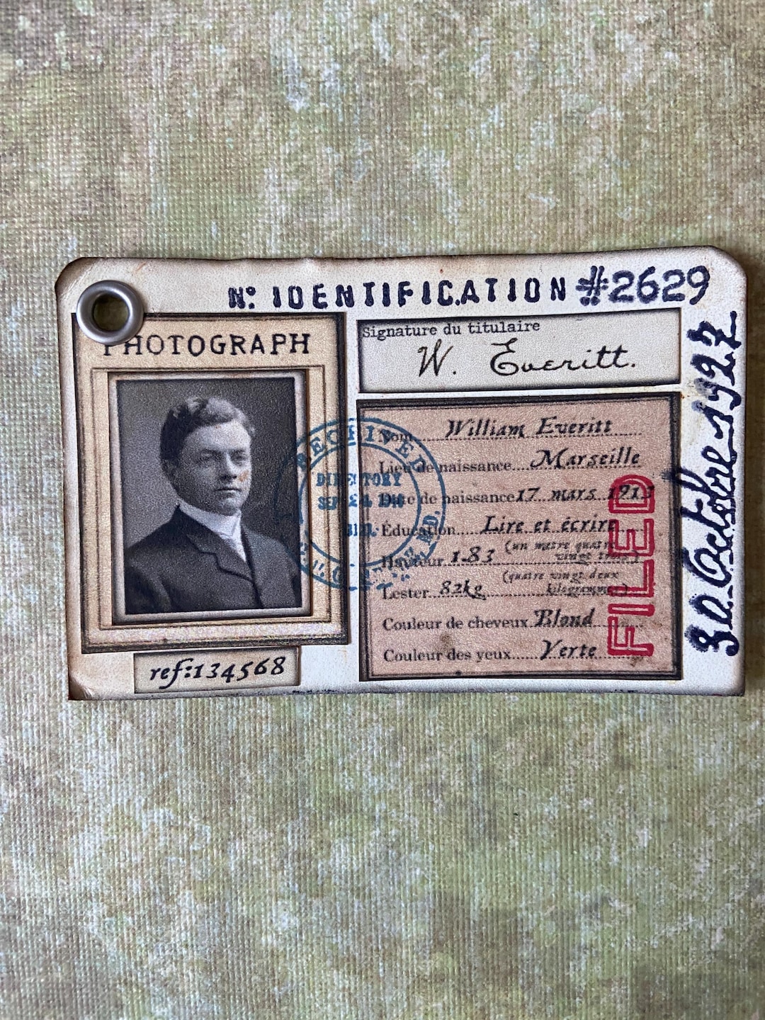Photo Identification Card, Passport, Travel Document, 3.25 X 2.25 ...
