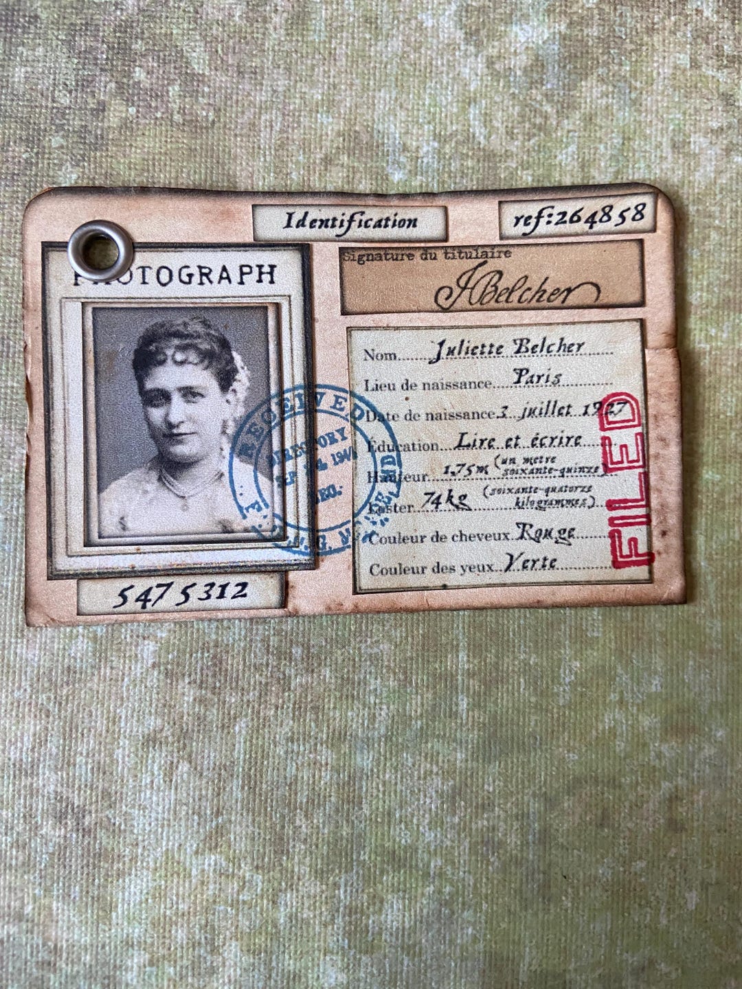 Photo Identification Card, Passport, Travel Document, 3.25 X 2.25 ...