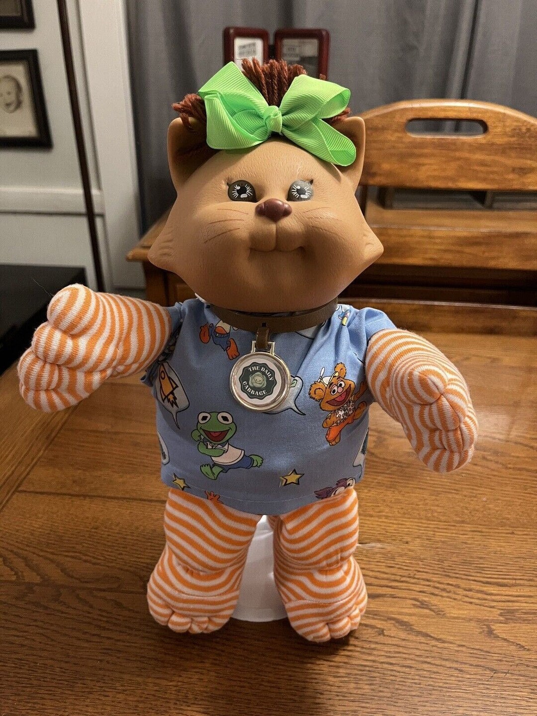 1980s Cabbage Patch Kid Striped Orange Cat Koosa Koosas Muppet Babies ...