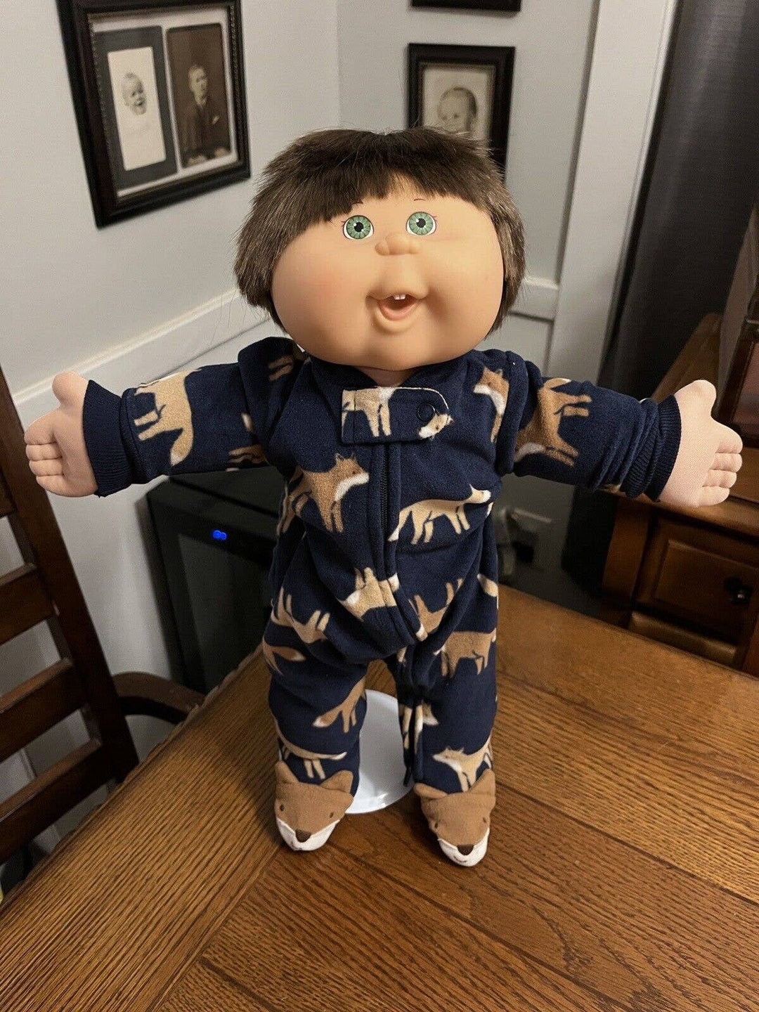 2005 Cabbage Patch Kid Brown Hair Green Eyes Boy Two Teeth Fox - Etsy