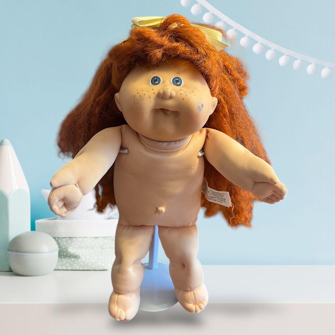 1980s Cabbage Patch Kid TLC Doll Red Crimped Cornsilk Hair Freckles HM18 - Etsy
