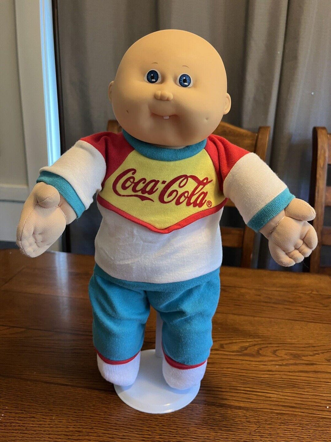 1980s Cabbage Patch Kid Bald Blue Eyes Tooth KT Retro Coca Cola ...