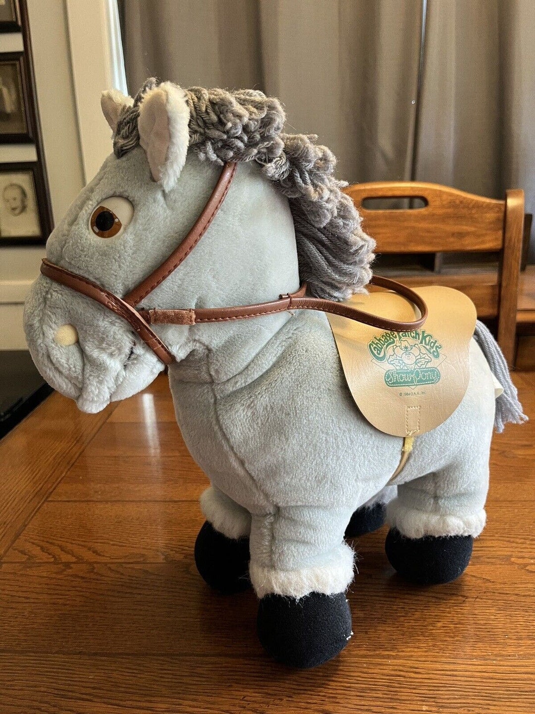 Vintage 1984 Cabbage Patch Kids Show Pony Horse Gray With Halter Reins ...