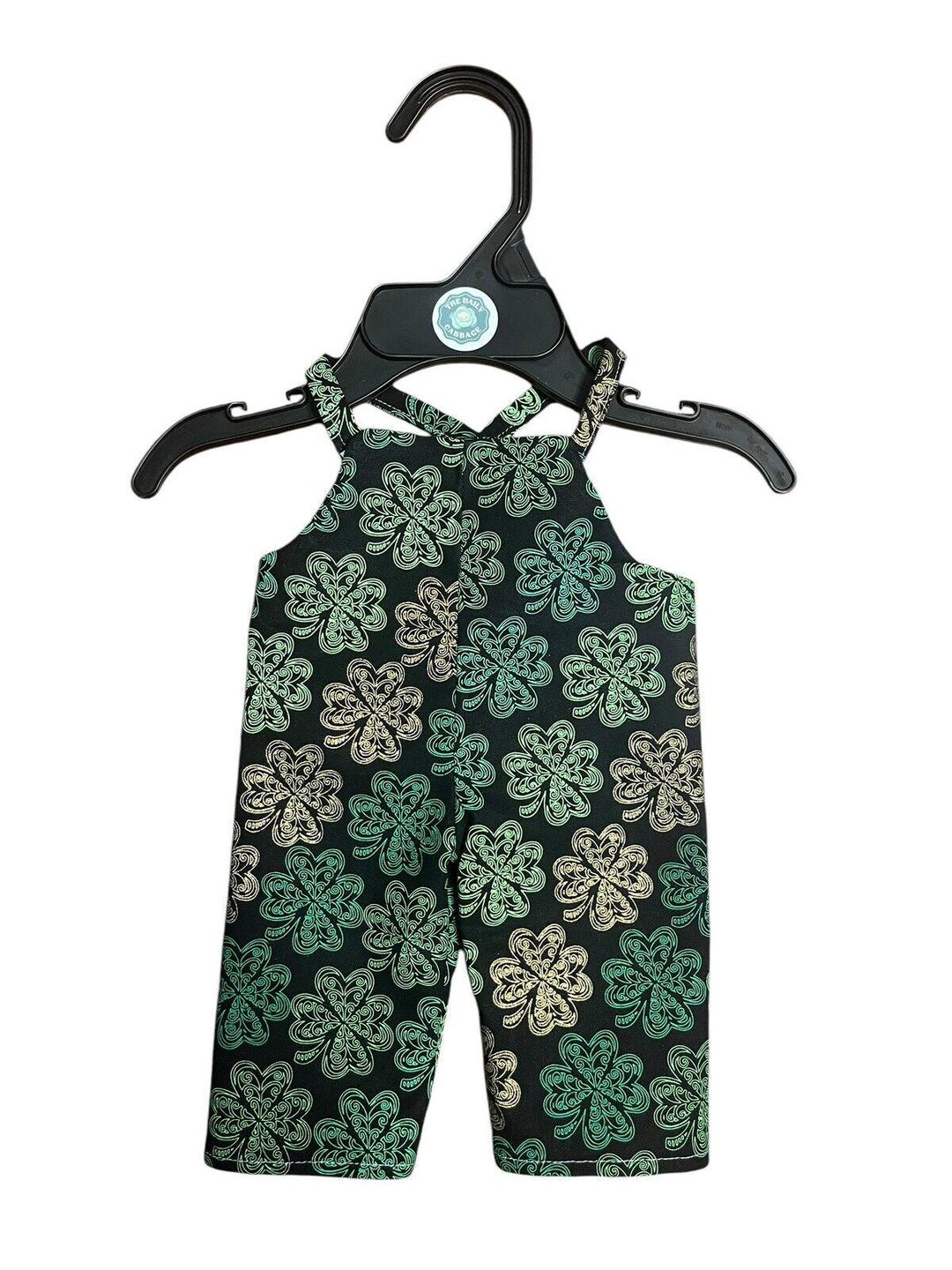 Handmade Overalls for Cabbage Patch Kid 16” Doll St Patrick Gold Green Shamrocks - Etsy