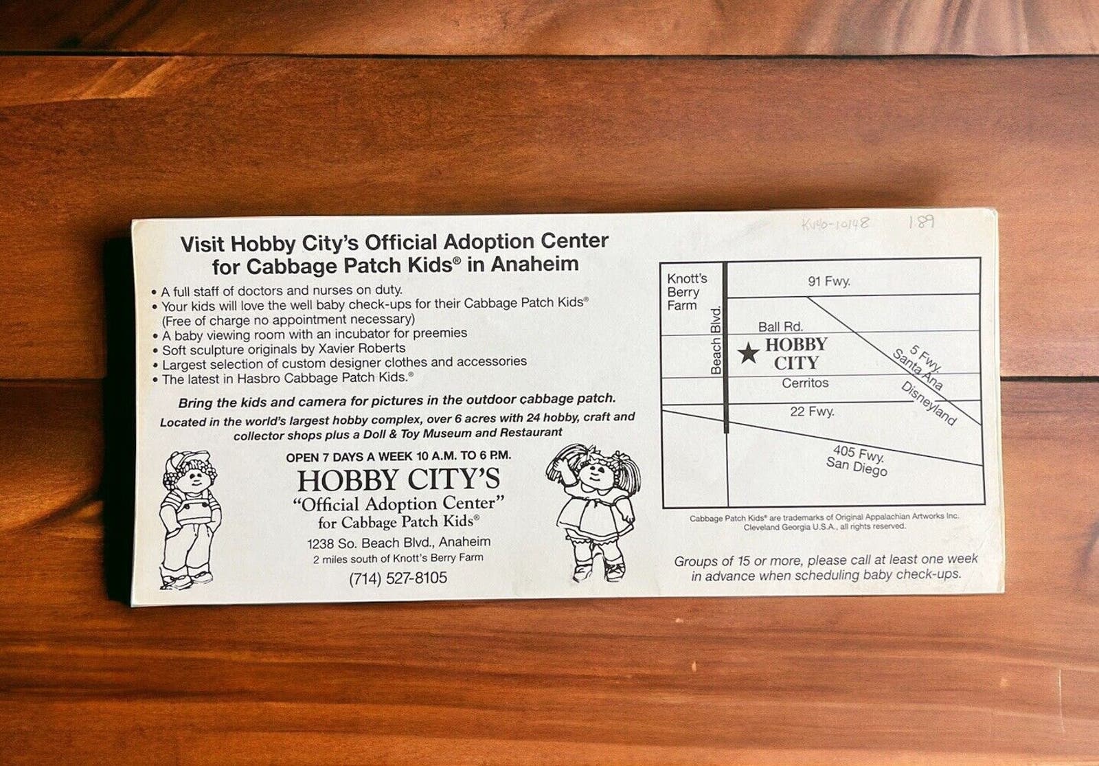 Vintage Hobby City Cabbage Patch Kid Postcard Anaheim California - Etsy
