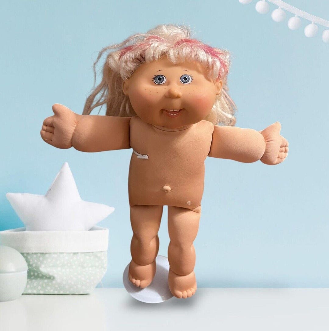 2000s Cabbage Patch Kid TLC Doll Blonde Pink Cornsilk Hair Freckles Hazel Eyes - Etsy