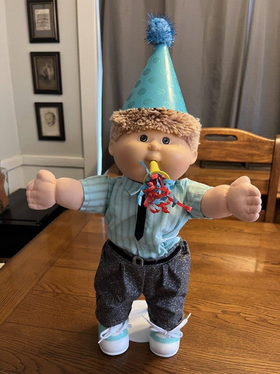 Cabbage Patch Kids Happy Birthday Surprise Blonde Hair Boy Party Blower ...