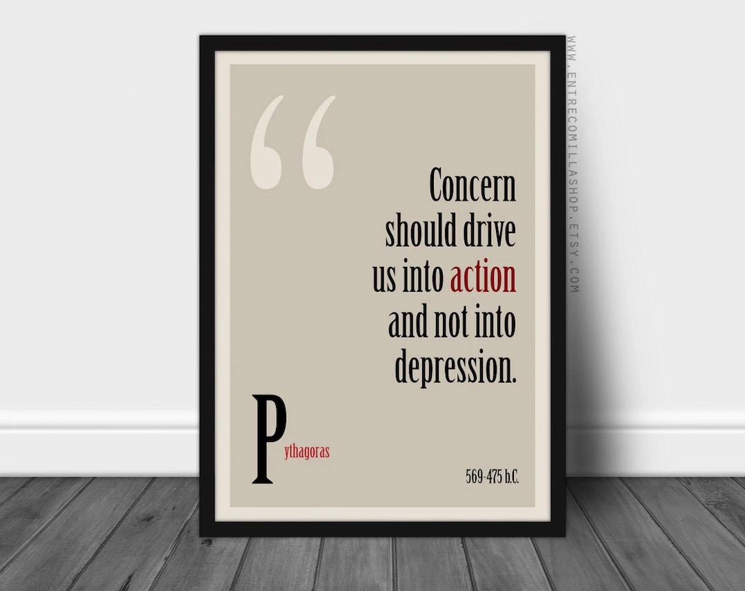 Pitagoras Quote Print Quotes Classical Greek Philosopher Poster ...