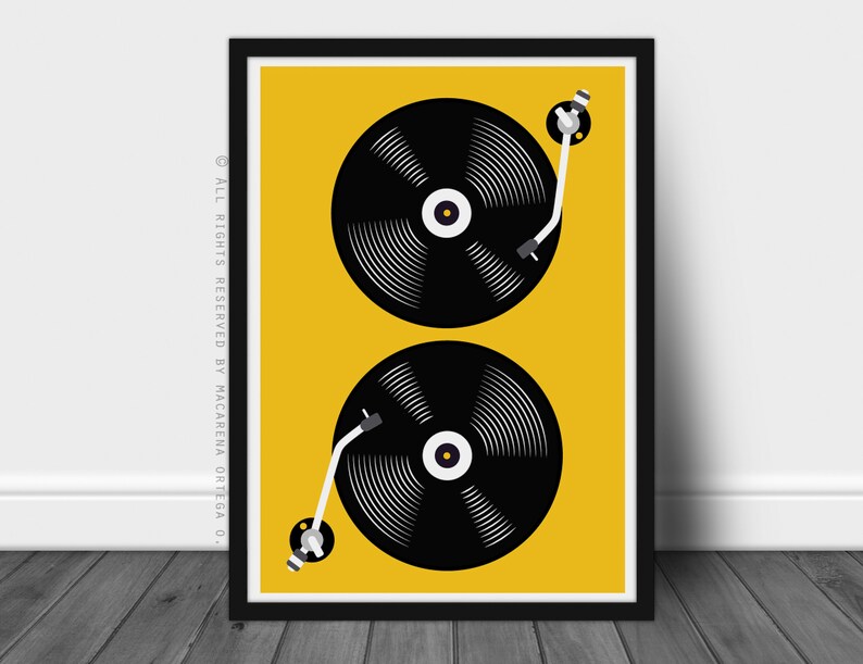 Vinyl Record Poster Vinyl Record Print DJ Gift Poster Vinyl Record ...