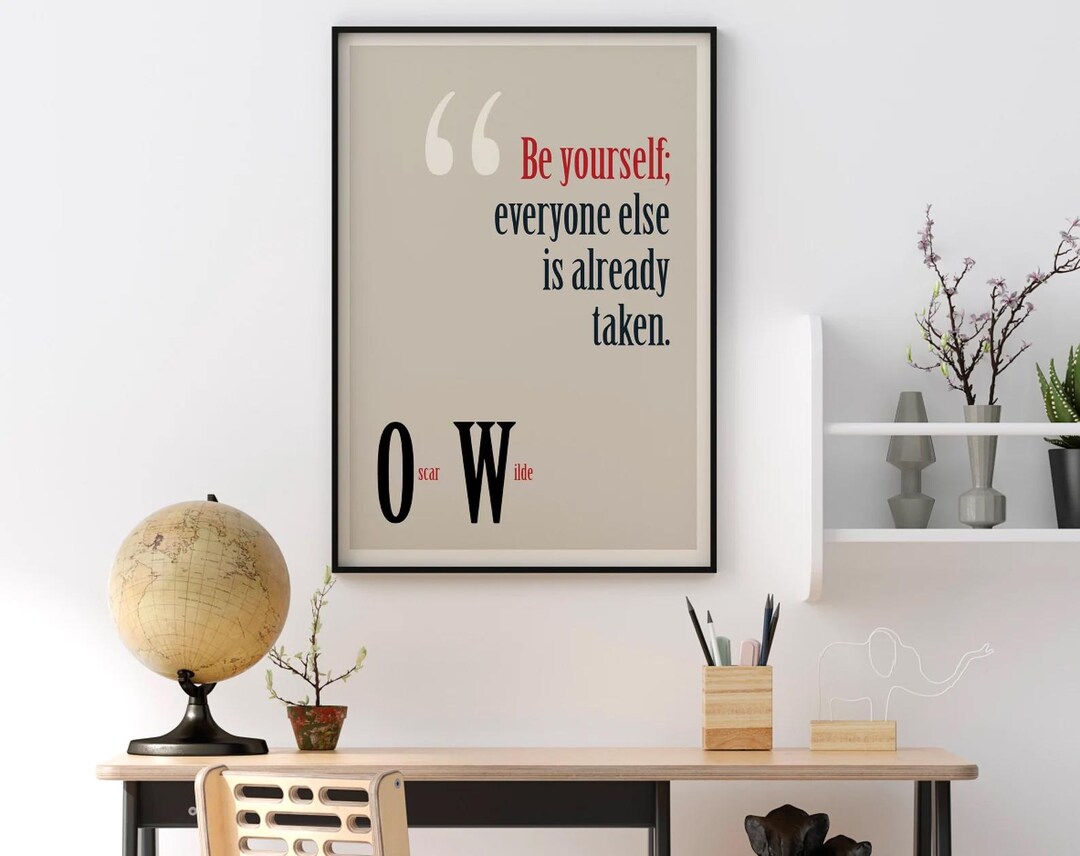 Oscar Wilde Quotes Poster Quote Poster Print Philosophical Quotes Print ...