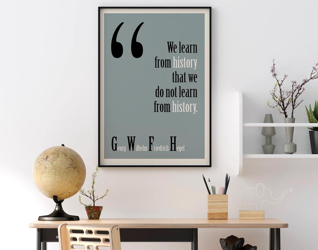 Hegel Quotes Posters Georg Wilhelm Friedrich Hegel Quote Print ...