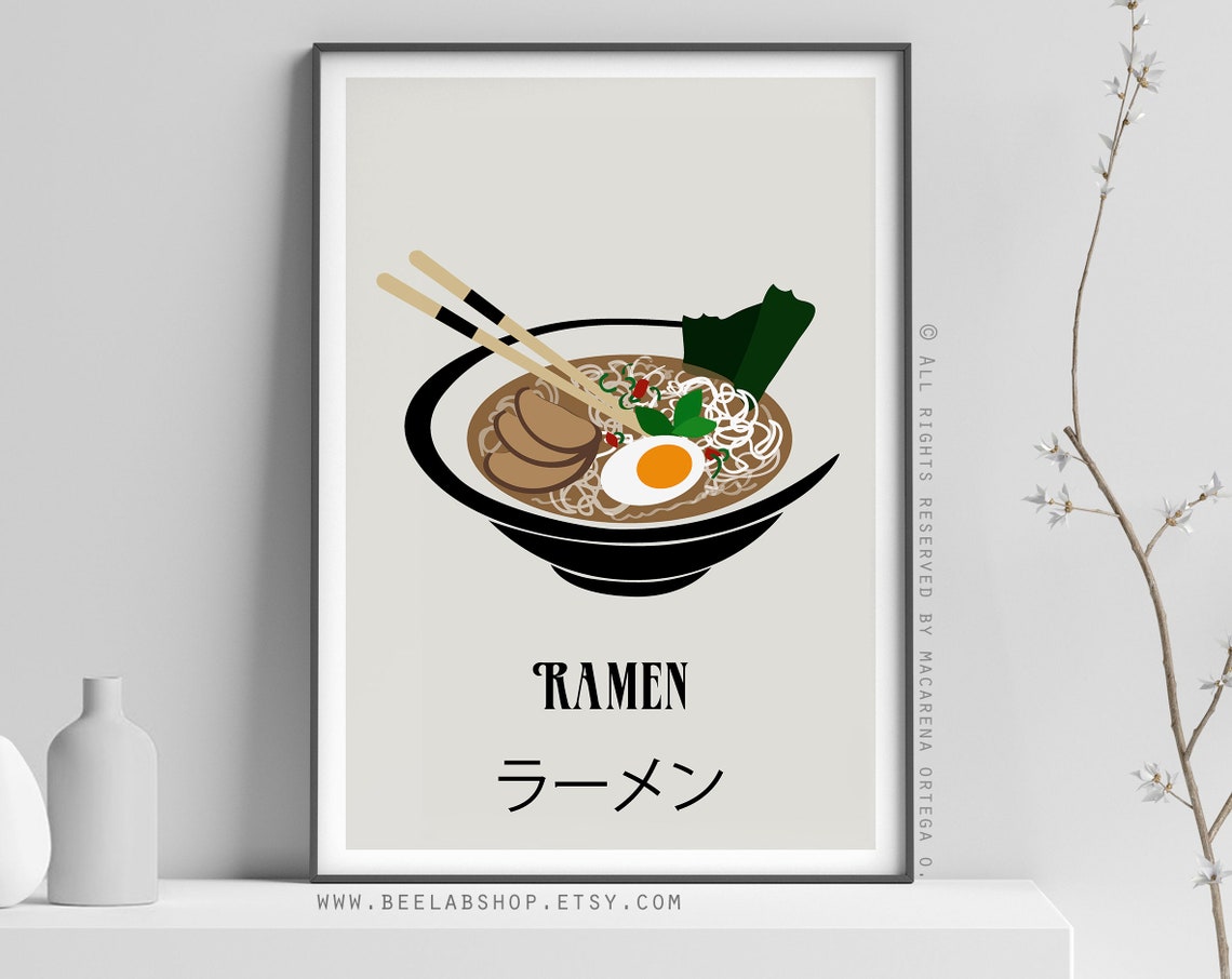 SET of 3 Asian Food Prints 1 of Them for Free Japanesse Food - Etsy Canada