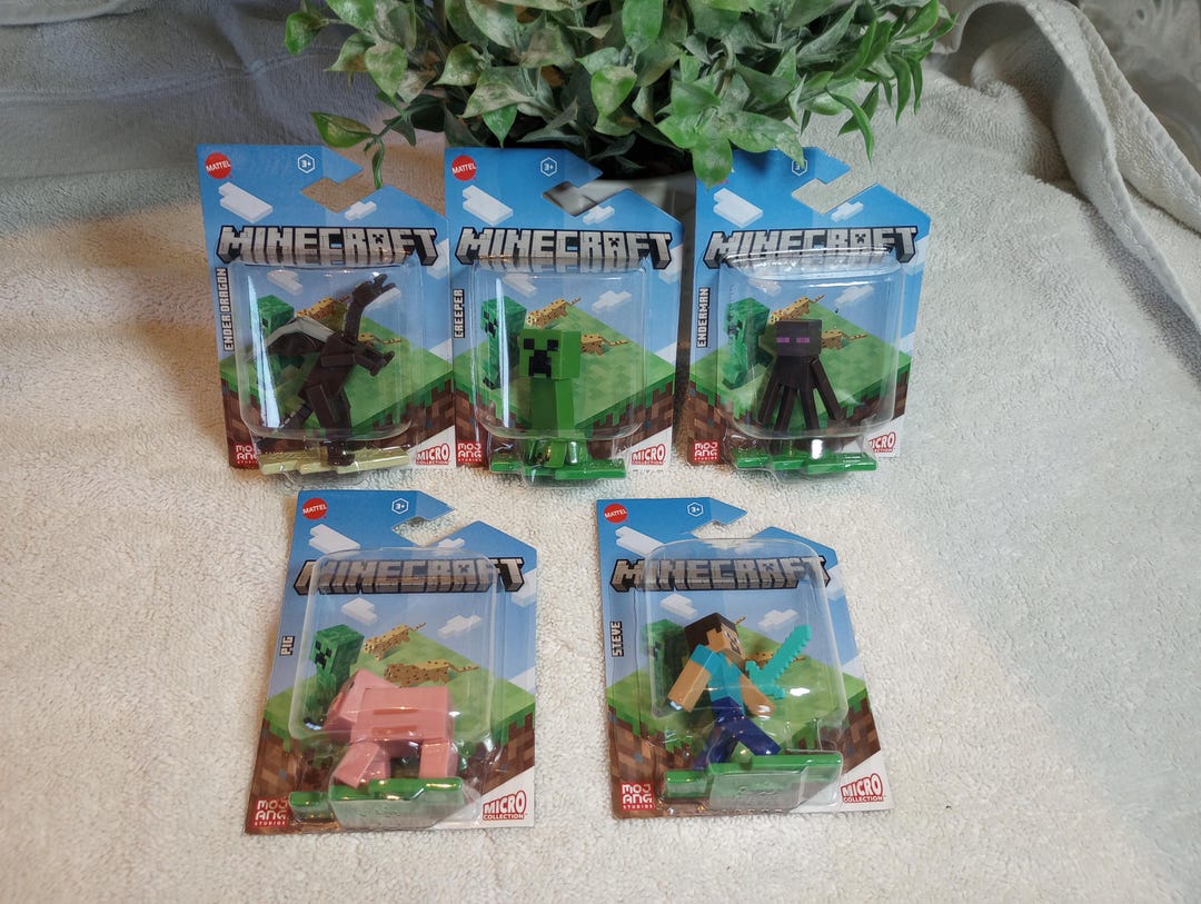 Minecraft Mojang Micro 2" Collection Steve Pig Creeper Enderman ...