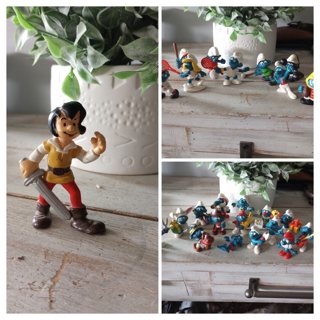 Retro Papa Smurf Uncommon PVC Rare Figures Schleich Peyo 70s - Etsy