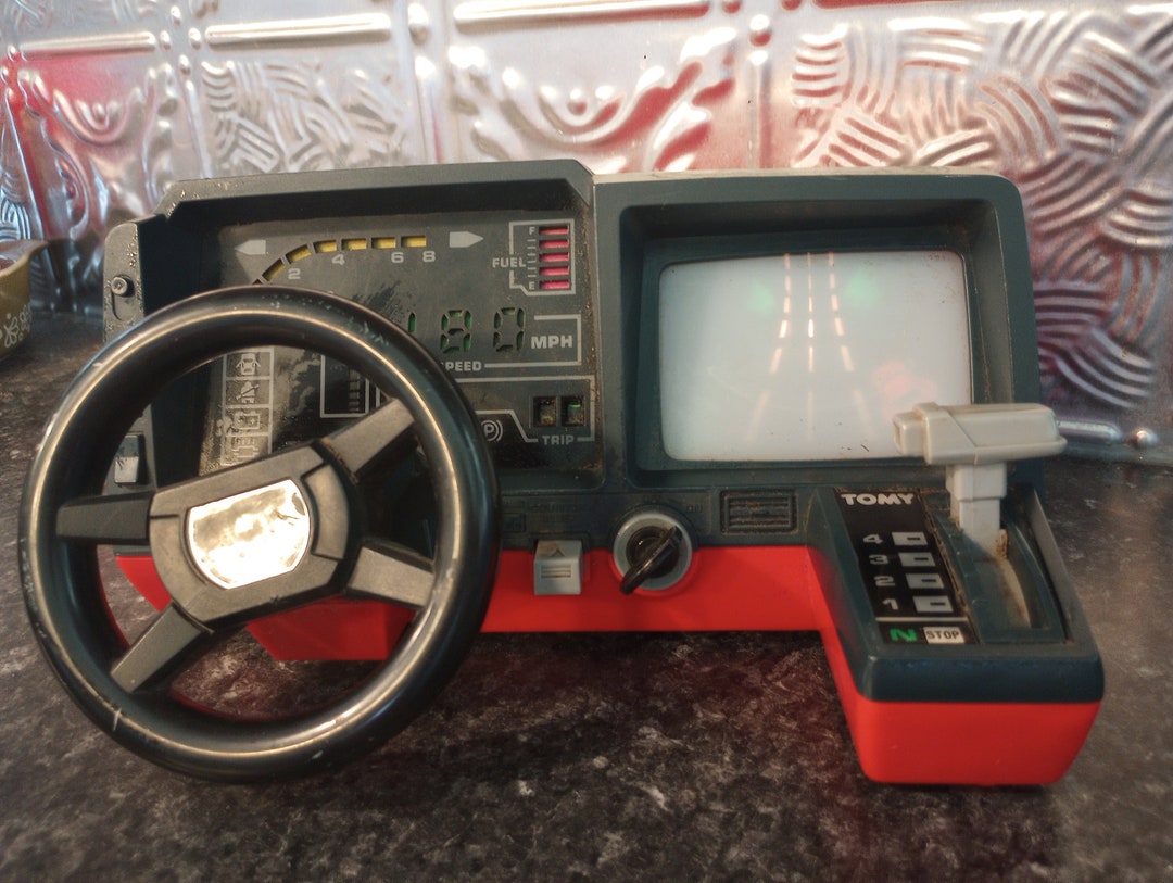Tomy Turbo Racing Simulator Retro 80s Dashboard Video Game Toy Vtg ...