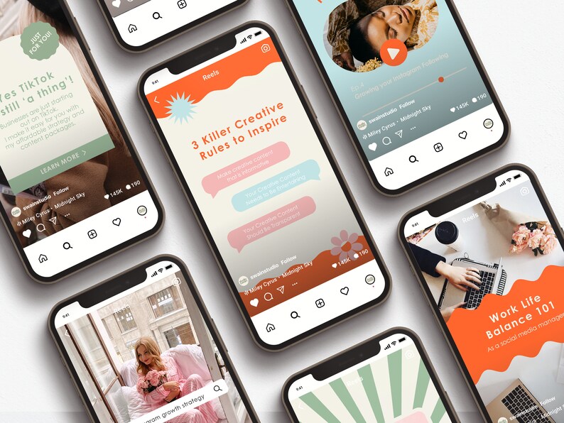 Bold Instagram Reel Cover & Story Templates Set of 15 PSD - Etsy