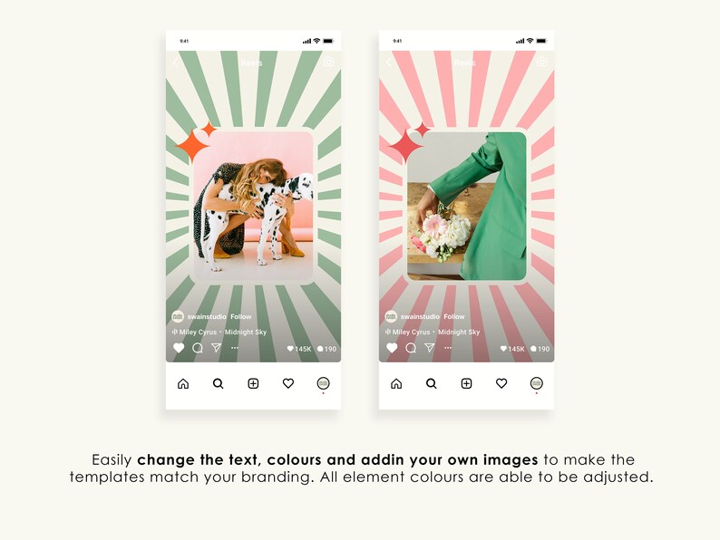 Bold Instagram Reel Cover & Story Templates Set of 15 PSD - Etsy