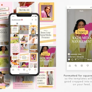 Bold Instagram Reel Cover & Story Templates | Set of 15 | Canva ...