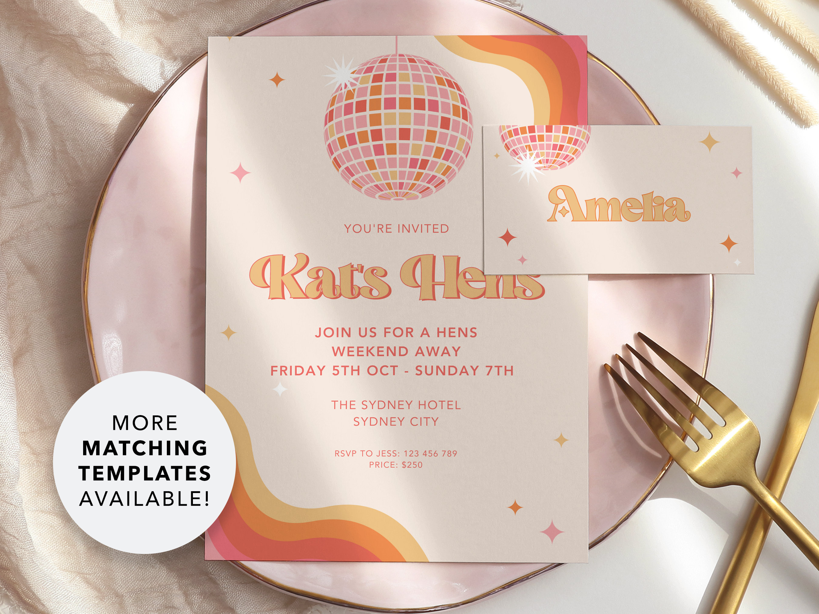 Printable the Last Disco Place Cards Custom Place Cards - Etsy