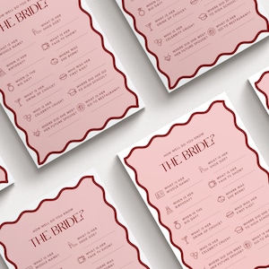 How Well Do You Know the Bride Quiz Game | Hens & Bridal Shower Party ...