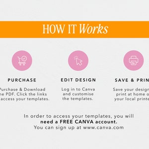 Modern Menu | Orange and Pink | Wavy Border Design | Party Stationery ...