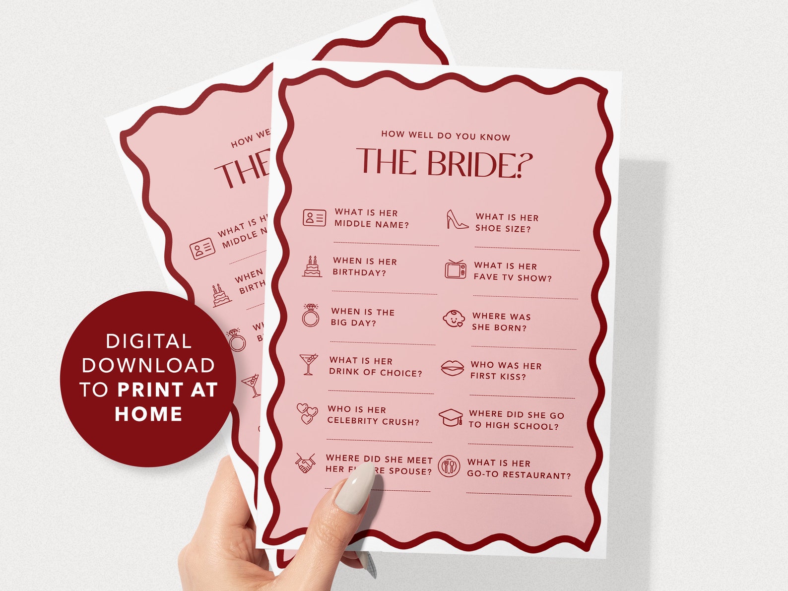 How Well Do You Know the Bride Quiz Game | Hens & Bridal Shower Party ...