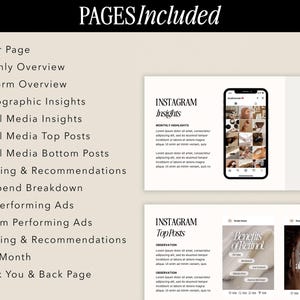 Social Media Report | Monthly Report | Canva Template | Canva Template ...