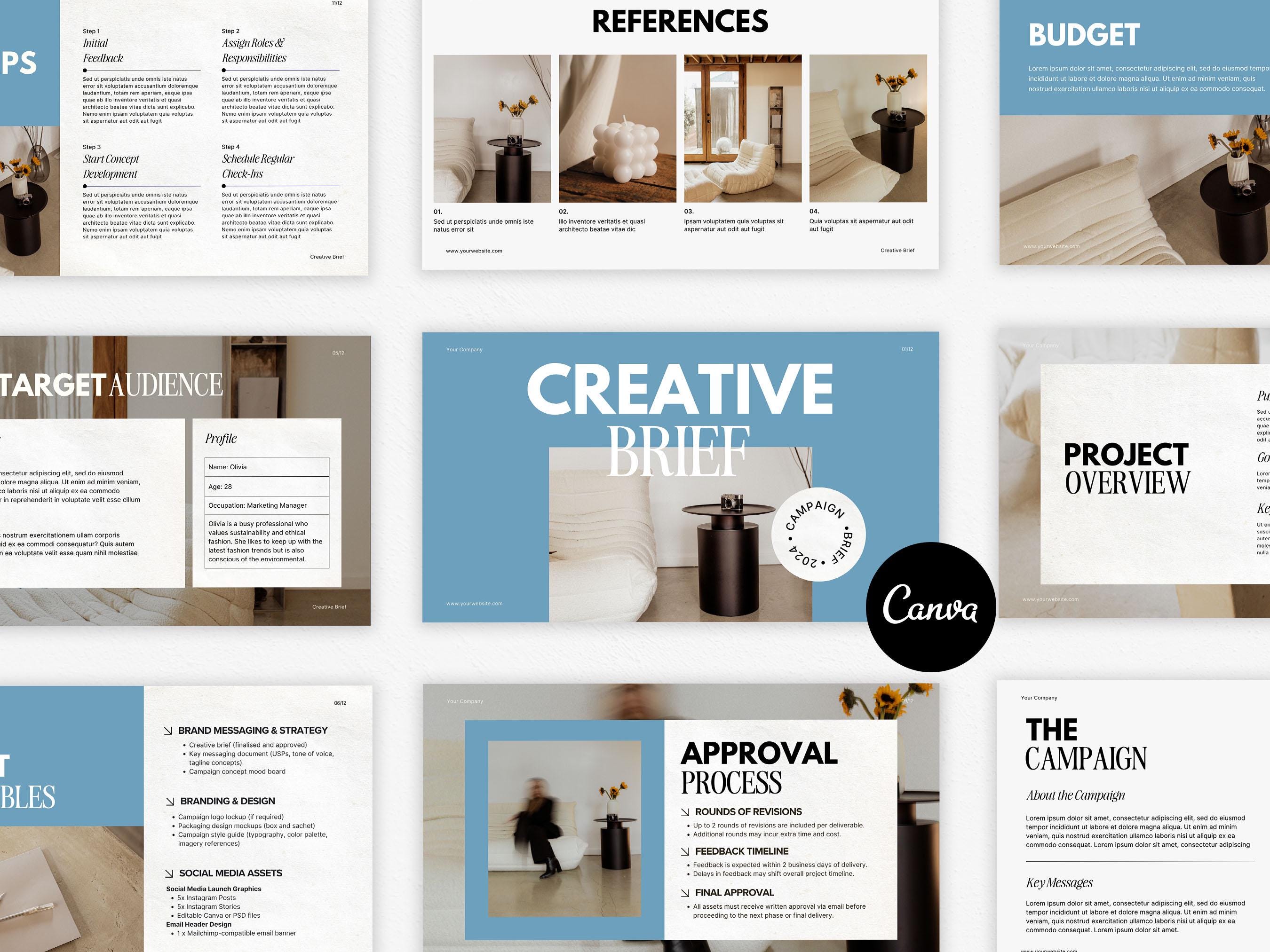 Creative Briefing Template | Business Template | Freelance Client Brief ...