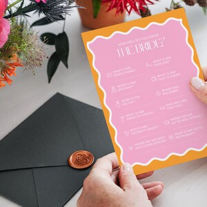 How Well Do You Know the Bride Quiz Modern Hens & Bridal - Etsy