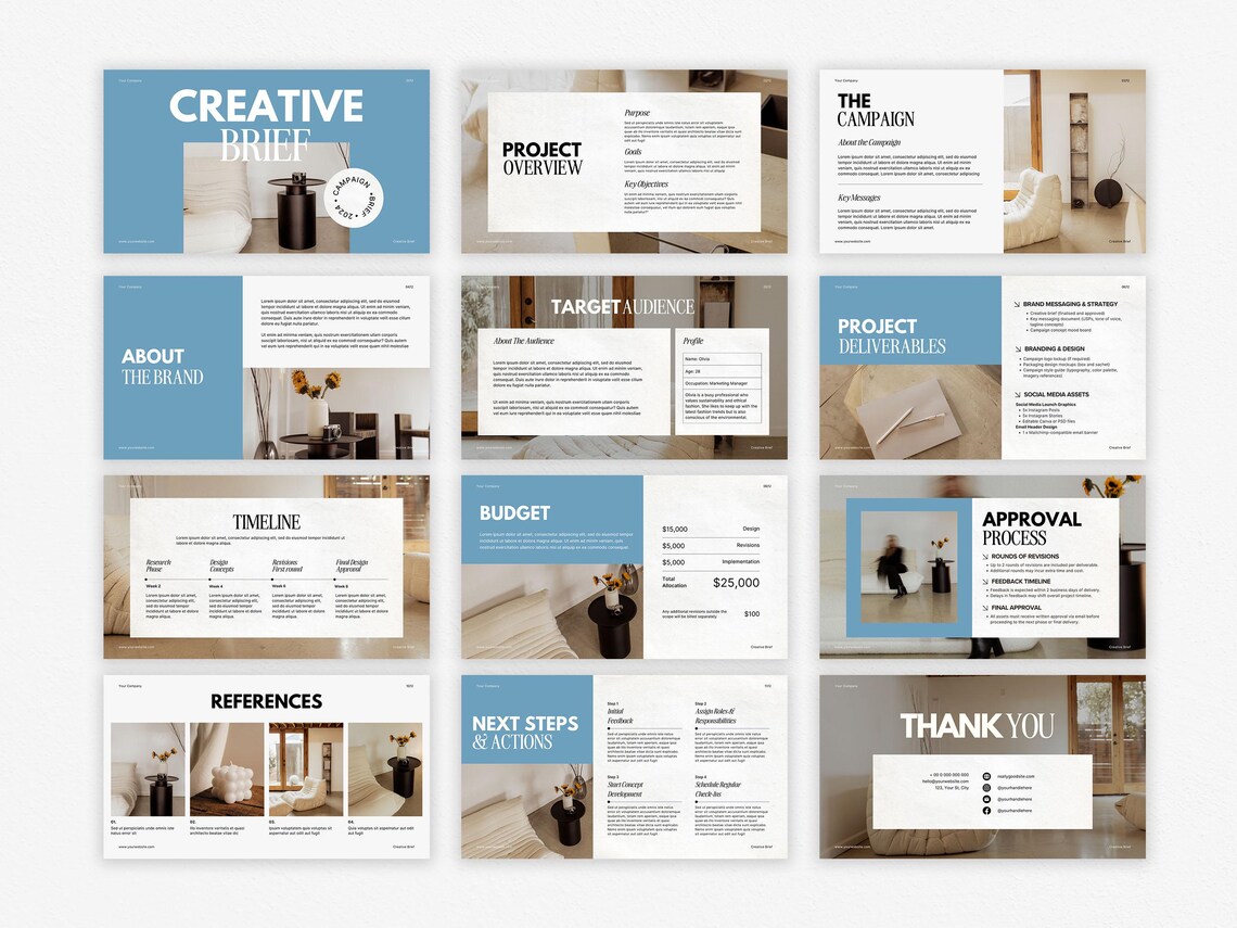 Creative Briefing Template | Business Template | Freelance Client Brief ...