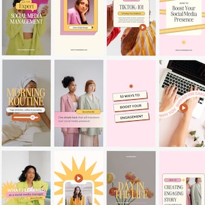 Bold Instagram Reel Cover & Story Templates | Set of 15 | Canva ...