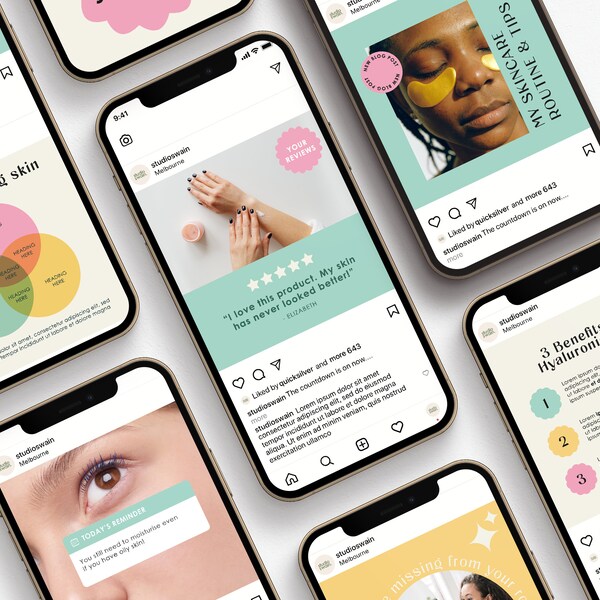 Pastel Instagram Template - Etsy