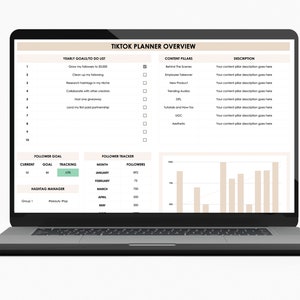 Tiktok & Reel Video Content Planner Google Sheet Spreadsheets Excel ...