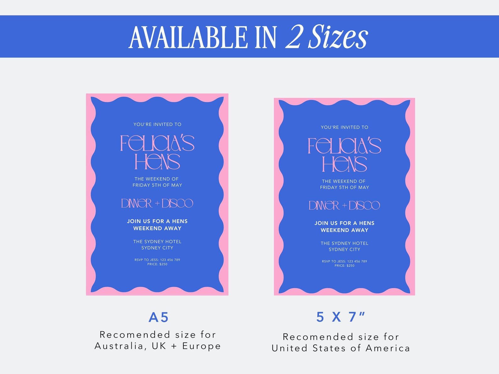 Modern Hens & Bachelorette Invite | Bachelorette Party | Editable ...