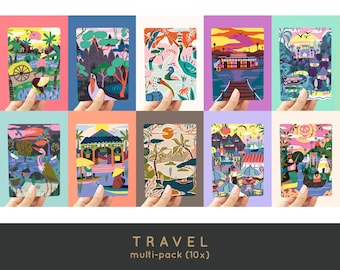 Travel greeting card | Etsy