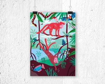 Jungle print | Etsy