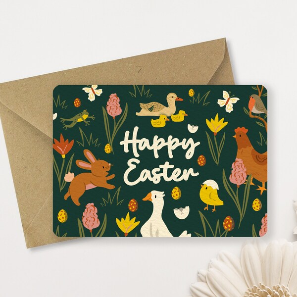 Easter Postcard - Etsy