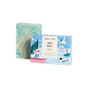 Body Bar 'sea Salt' Vegan Body Soap Bar Vegan Handmade Soap, 100% ...