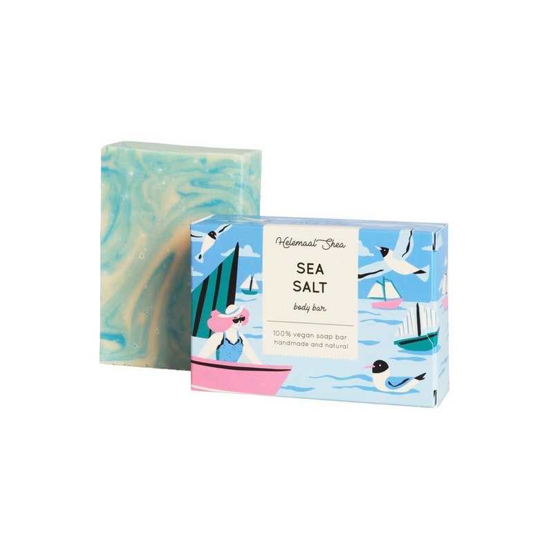 Body bar 'Sea Salt' Vegan body soap bar Vegan | Etsy