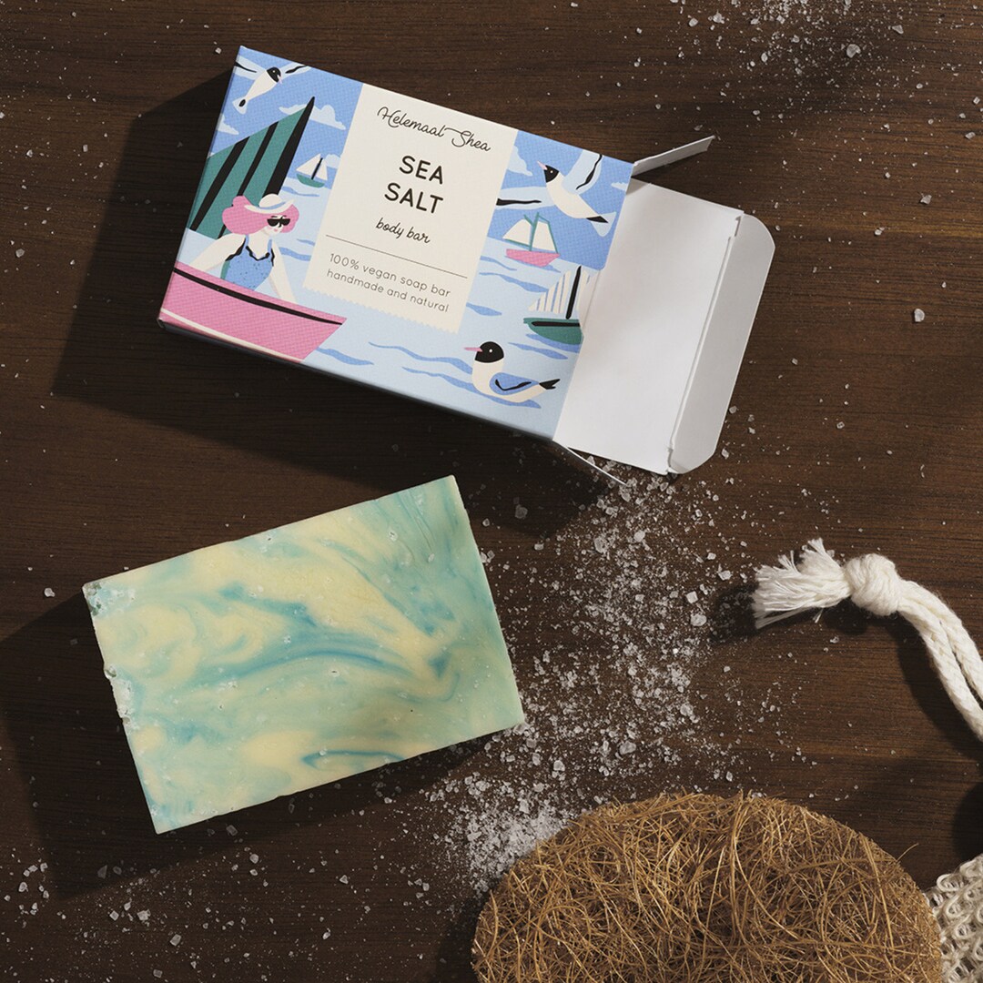 Body Bar 'sea Salt' Vegan Body Soap Bar Vegan Handmade Soap, 100% ...