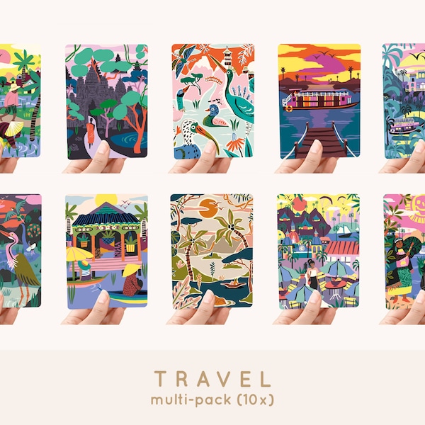 Travel Greeting Cards - Etsy