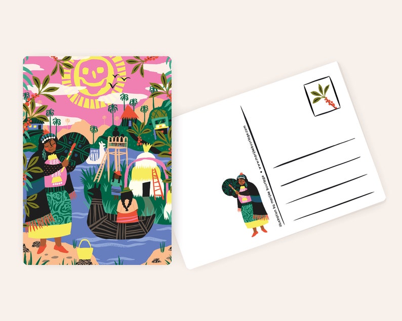 Card A6 Latin Cultures greeting card / postcard | Etsy