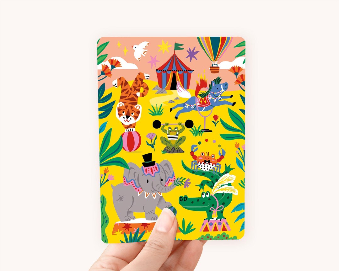 Postcard A6 - Circus - Greeting Card / Postcard - Etsy