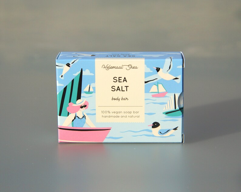 Body bar 'Sea Salt' Vegan body soap bar Vegan | Etsy
