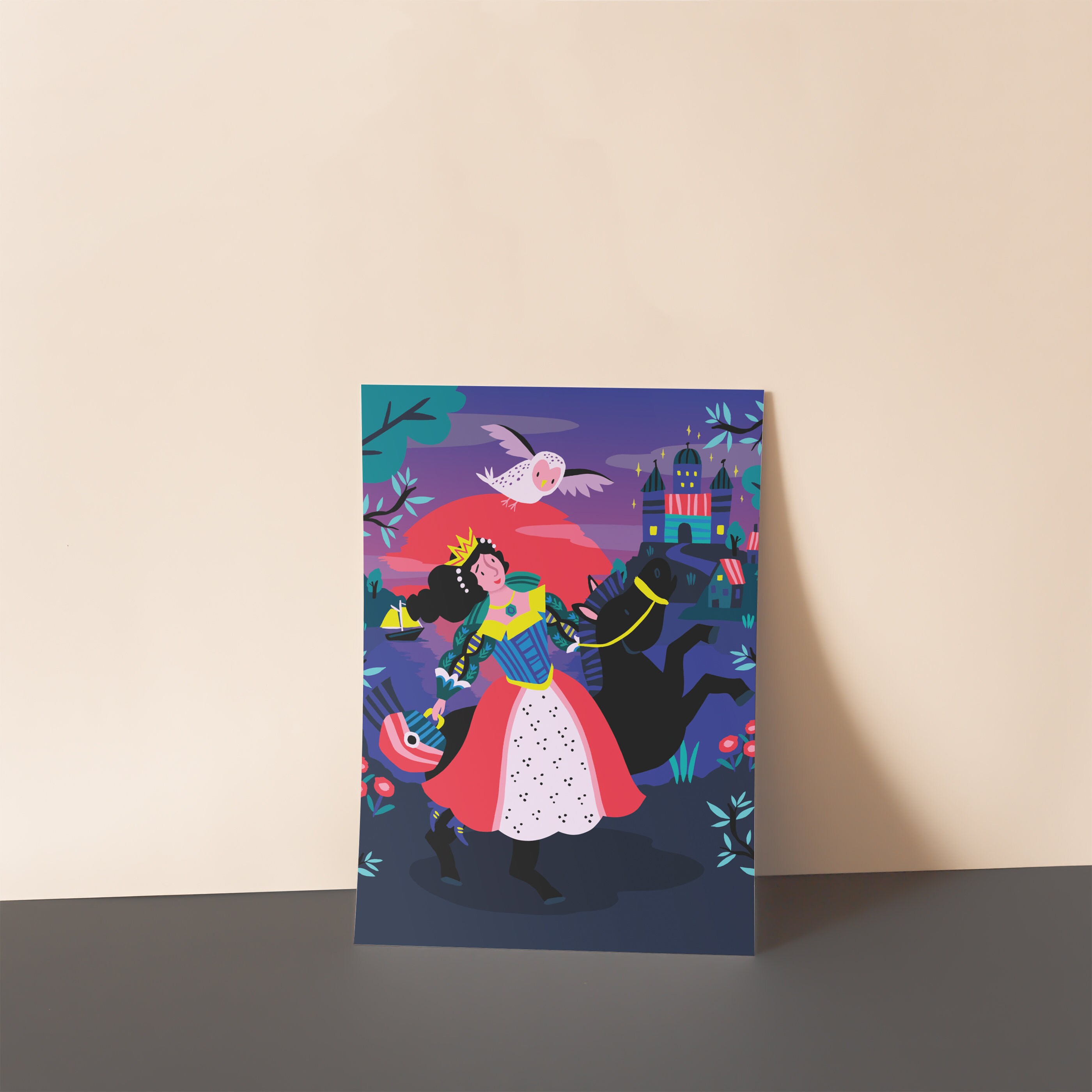 Poster Princess Print Fairytale Poster Girls Princess - Etsy