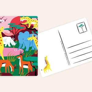 Postcard Safari Jungle - A6 Greeting Card / Postcard - Postcards ...