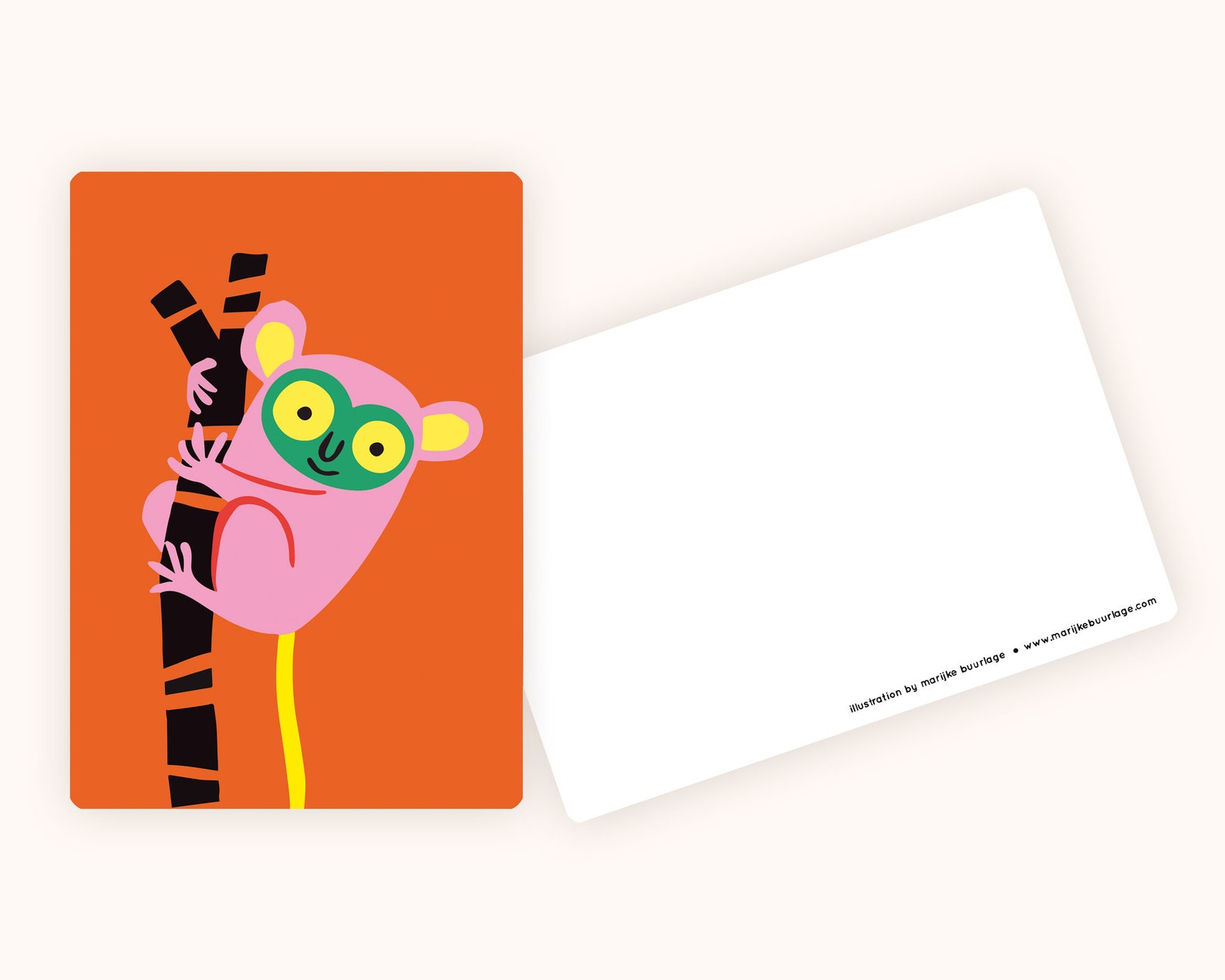 Postcard A6 Tarsier Greeting Card for Kids - Etsy