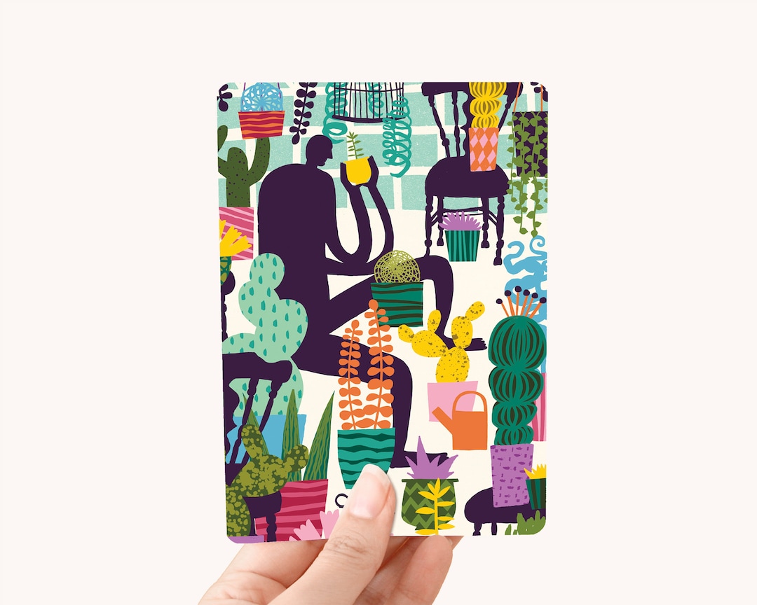 Cactus Card A6 - Greeting Card / Postcard - Digital Print - Illustrated ...