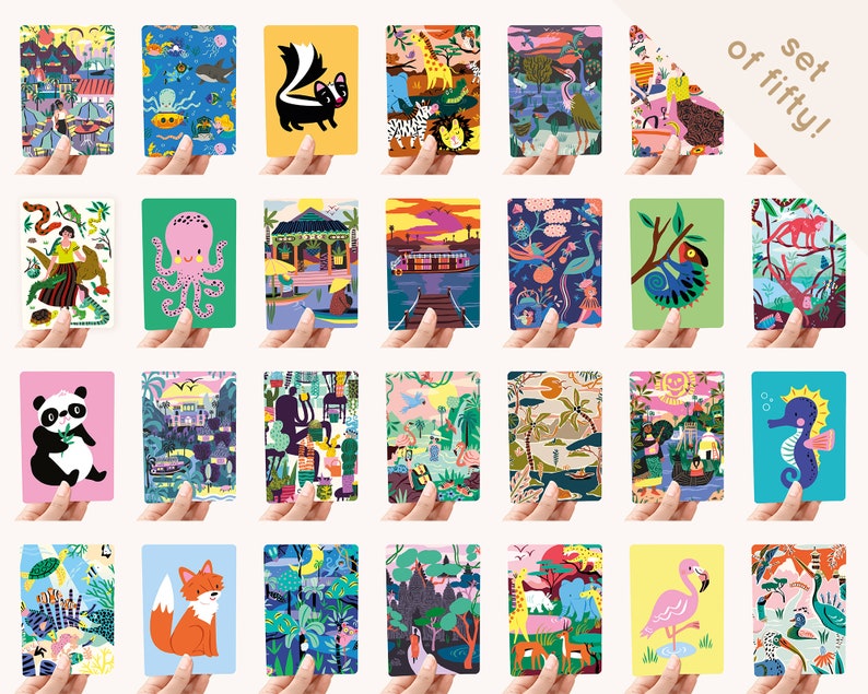 MULTI-PACK 50x A6 Cards Greeting Cards / Postcards | Etsy