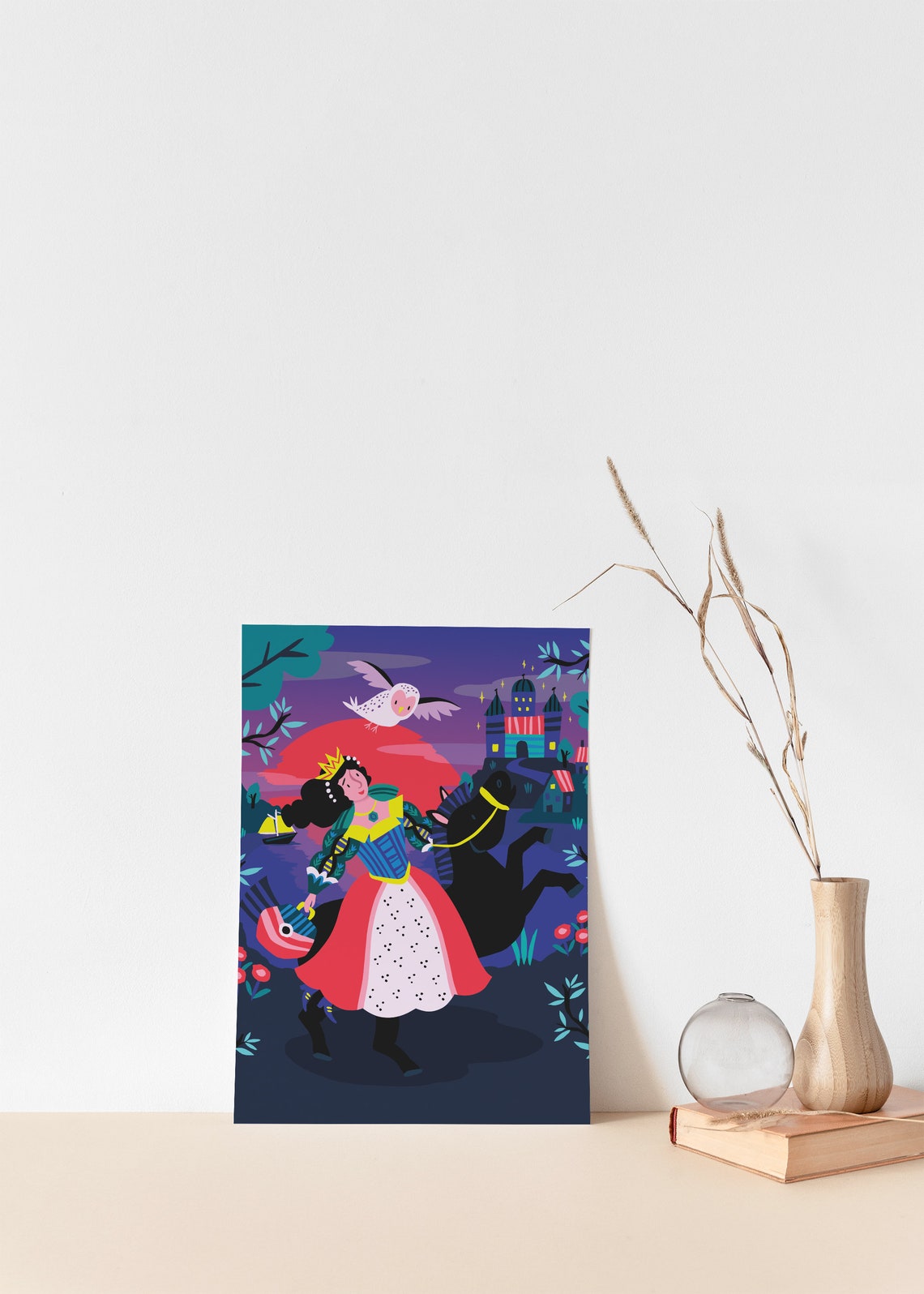 Poster Princess Print Fairytale Poster Girls Princess - Etsy